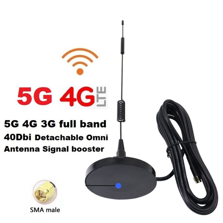 เสาอากาศ 5G 4G 4G 3G 40dBi Signal Booster 4G LTEfull band 698-2700MHz ...