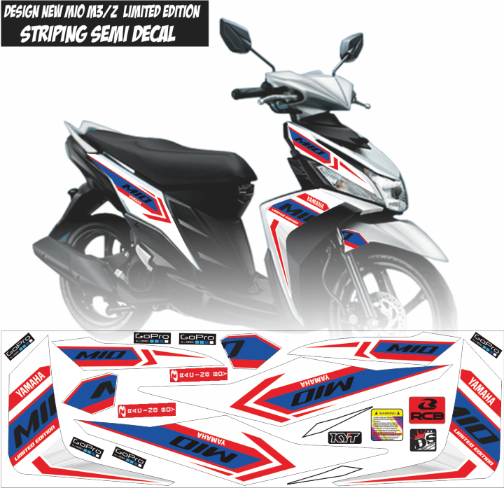 STRIPING MIO M3/MIO Z/STRIPING SEMI DECAL MIO.STRIPING VARIASI MIO ...