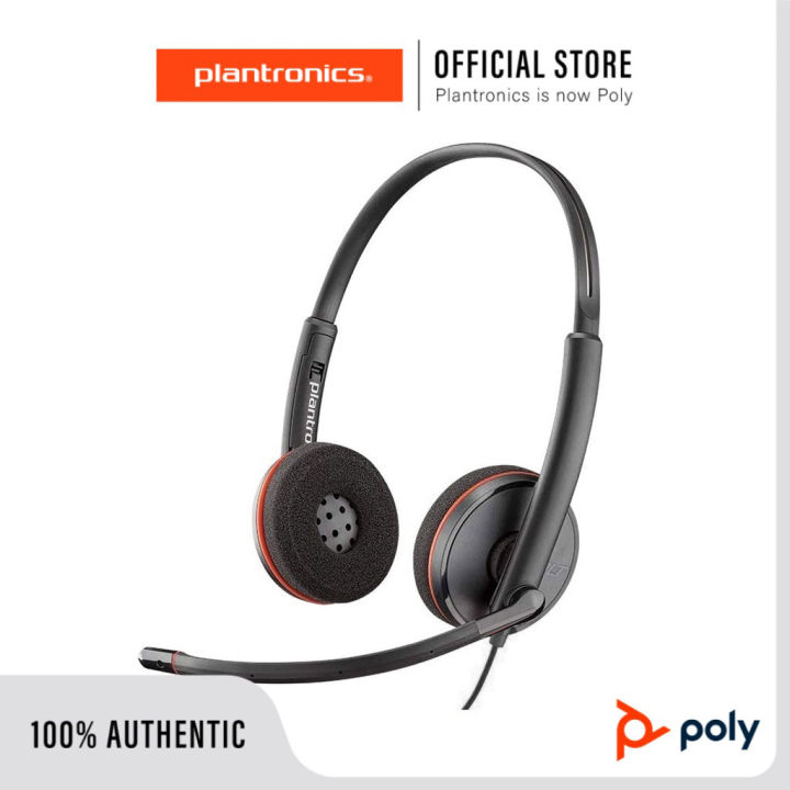 Plantronics Blackwire C3220 Noise Reduction USB-A On-Ear Wired Headset ...