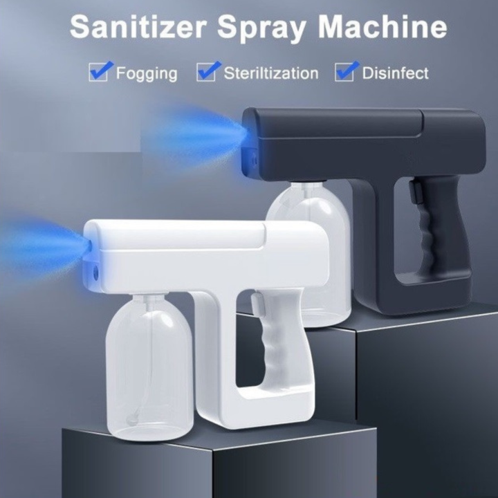 (RECHARGEABLE) WJS Sanitizer Spray Gun Blue Ray Wireless Spray Gun ...