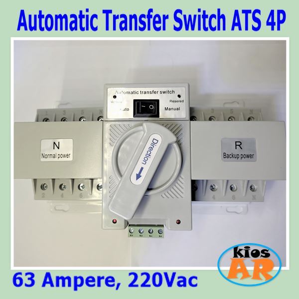 Automatic Transfer Switch ATS 4P 220VAC 63A | Lazada Indonesia