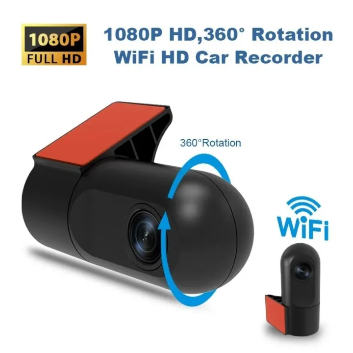 NEMOPH IR Night Vision WiFi Dash Camera HD Recording 360° View Video ...