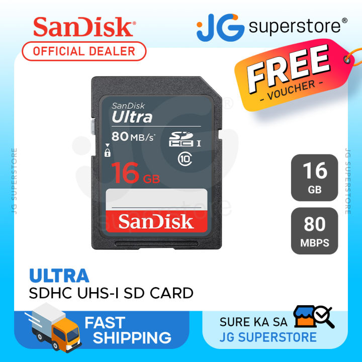 SanDisk Ultra SD Card UHS-I SDHC Class 10 80mb/s Read and Write Speed (16GB) | SDSDUNS-016G ...
