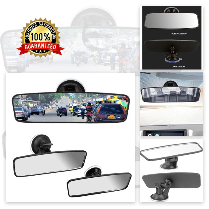 Universal Adjustable Suction Cup Interior Rear View Mirror Car Rear ...