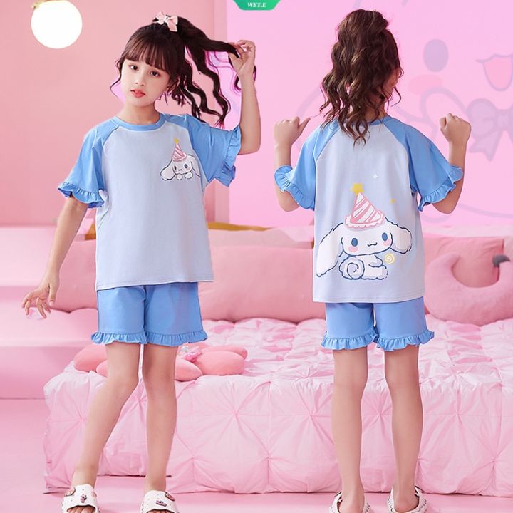 DFJH 2023 New Summer Korean Style Sweet Sanrio Children's Pajamas Girls ...