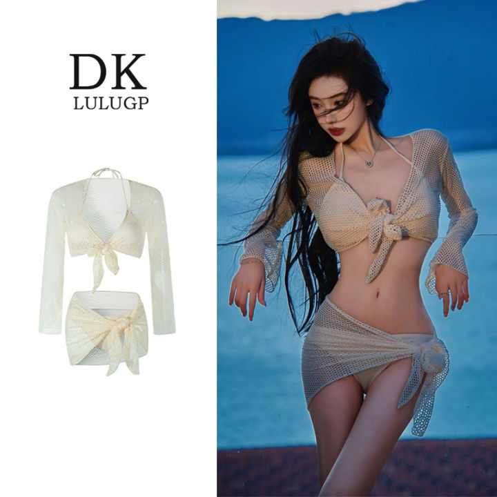 40-58kg ชุดว่ายน้ำบิกินี 4ชิ้น สไตล์เซ็กซี่ ผ้าเนื้อดี เป็นที่นิยมมาก ชุดว่ายน้ำ bikini Swimming ...