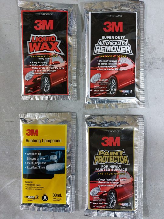 3M Autocare Rubbing Compound , Paint Protector , Liquid Wax Or Scratch ...