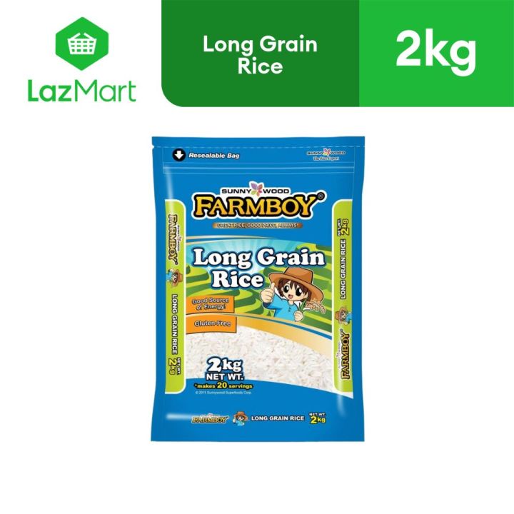 Farmboy Long Grain White Rice 2KG | Lazada PH