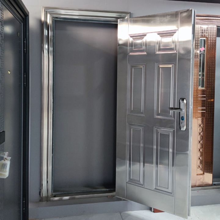 [COD] steel anti-theft door entry security stainless 304 single rental house | Lazada.co.th