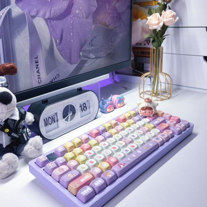 Key Cap Mushroom Moa Small Full Set Cute Big Word Key Cap Fit ...