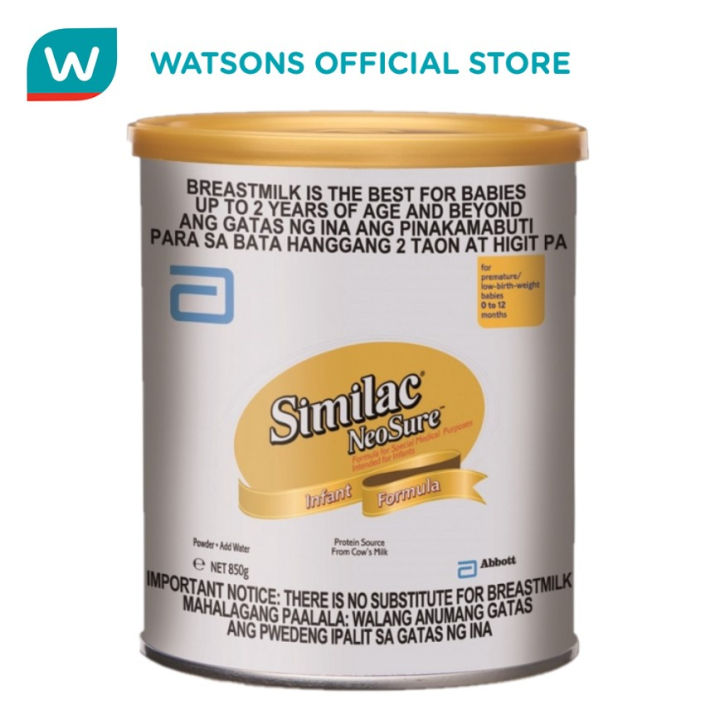 SIMILAC Neosure 850g Infant Formula for Pre-Mature Baby | Lazada PH