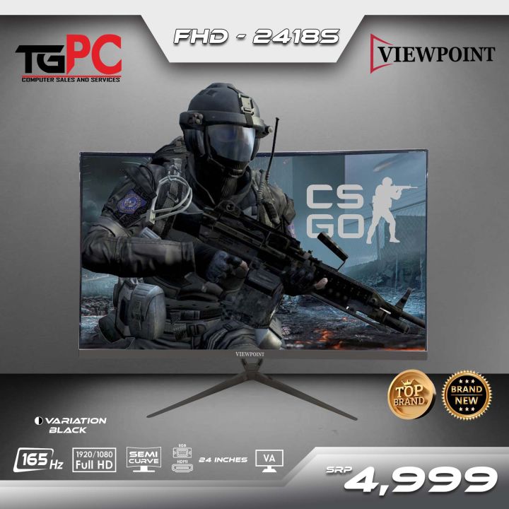 Viewpoint 24inch 165hz IPS FLAT FHD-2418F | Semi Curve FHD-2418S ...