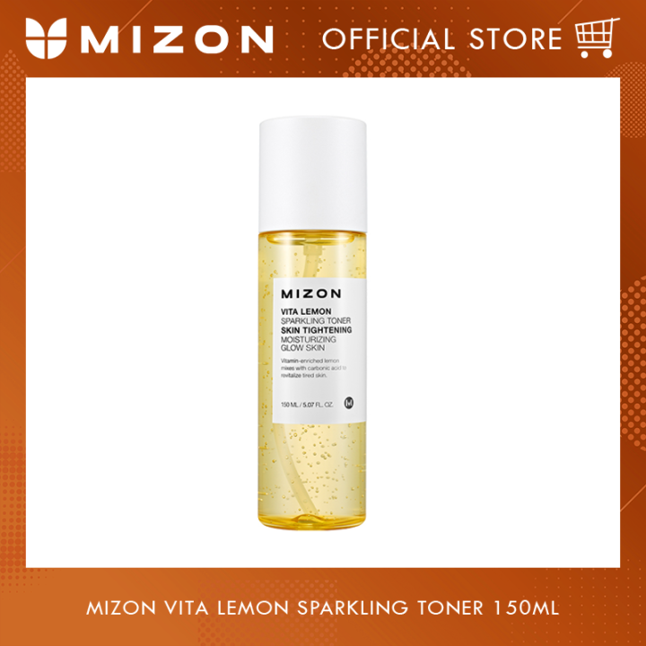 Mizon Vita Lemon Sparkling Toner 150ml - Korean Skincare Facial Vitamin ...