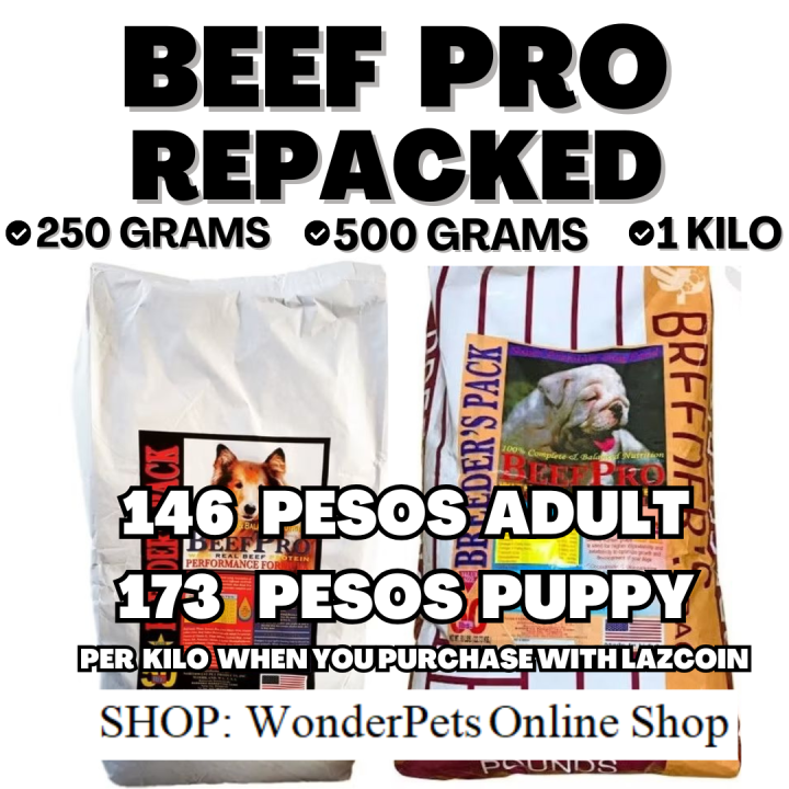 ‼FAST SHIPPING‼ [ 250g, 500g, 1kg ] REPACKED Beef Pro Dog Dry Food ...