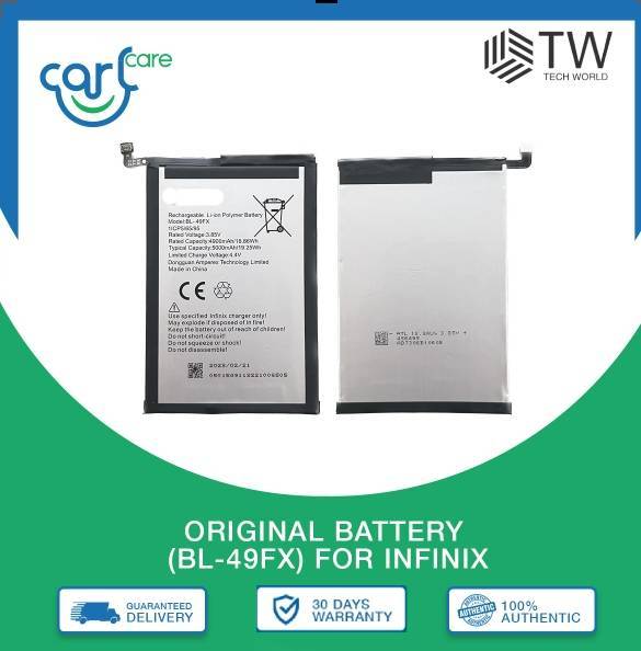 Infinix BL-49FX Battery (Smart 5, Smart 6, Smart 6 HD, Smart 6 Plus ...