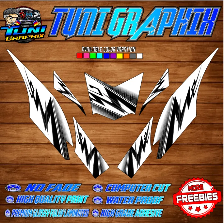 Honda Xrm 125 Trinity Lightning Strike Decals Sticker | Lazada PH