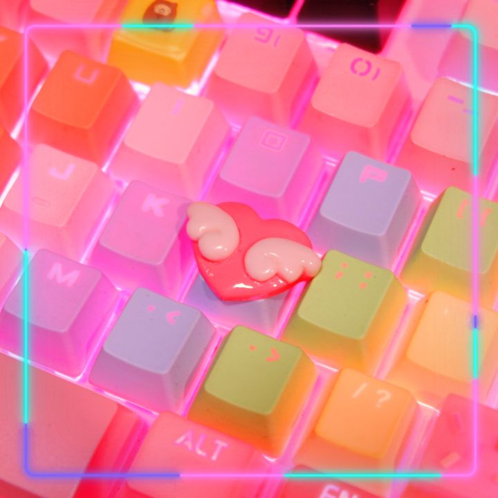 Angel Heart Artisan Kawaii Keycaps for Mechanical Keyboard | Lazada PH
