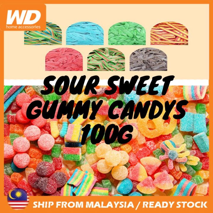 Halal Soft Gummy Gula Jelly Sour gummy, MIX ,Manis, Candy viral, tiktok ...