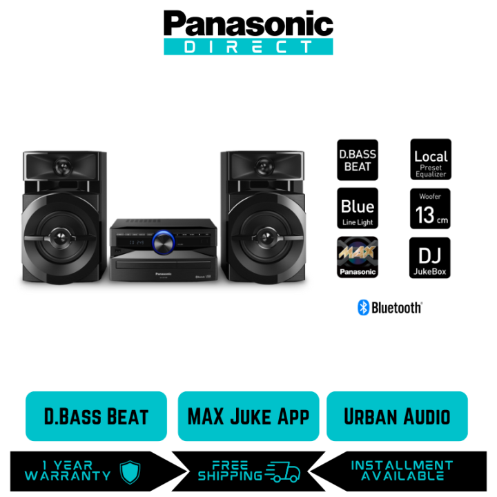 Panasonic SC-UX100 HIFI System 300W Bluetooth SC-UX100GSXK | Lazada
