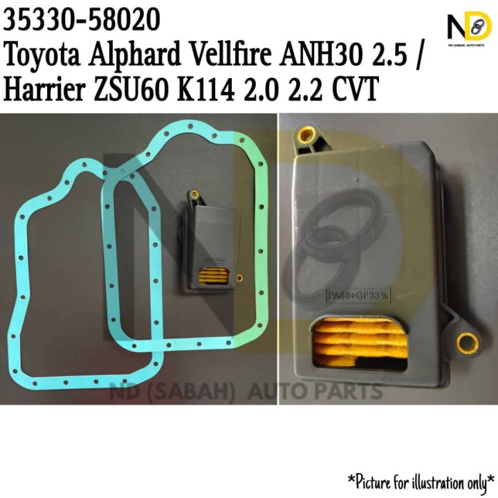 AUTO TRANSMISSION FILTER TOYOTA ALPHARD VELLFIRE ANH30 2.5 (2015"-2018 ...