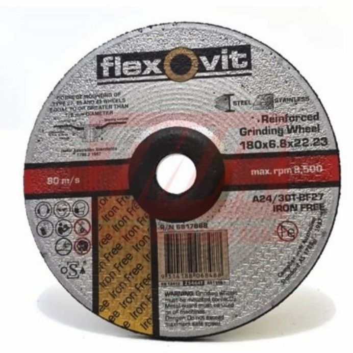 flexovit batu gerinda 180x6.8x22/7"x6.8x22 grinding disc | Lazada Indonesia