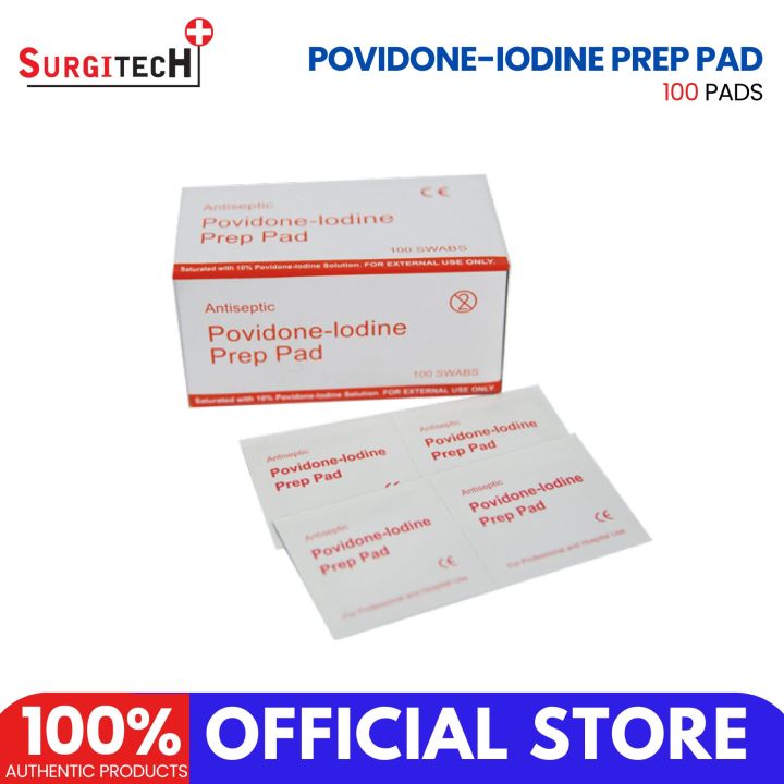 Surgitech Povidone Iodine Pad 100's | Lazada PH