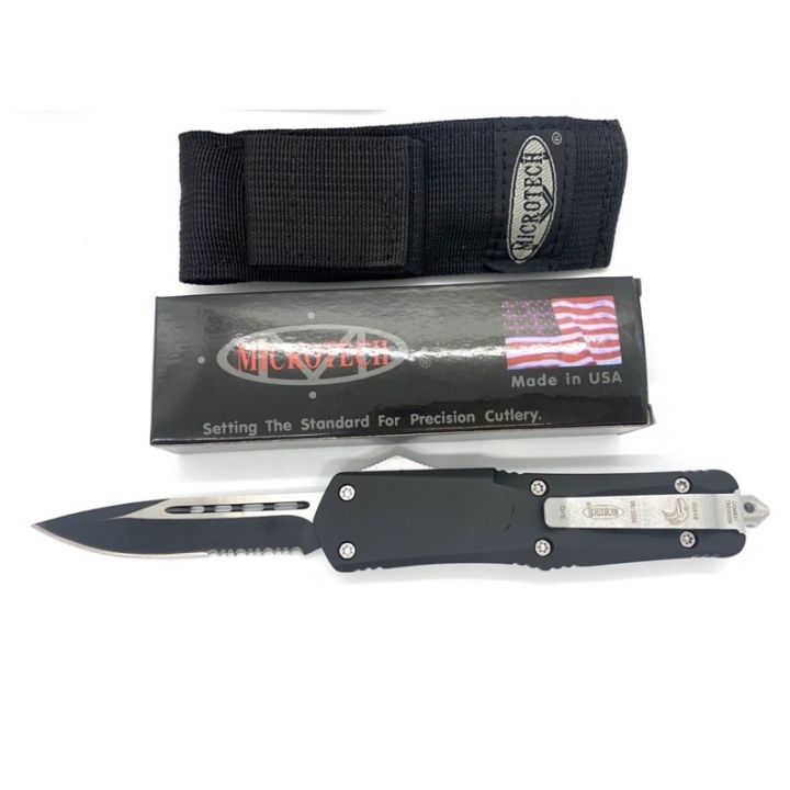 มีด Microtech รุ่นใหญ่ ใบกึ่งหยัก Combat Troodon 00556 D/E Automatic ...