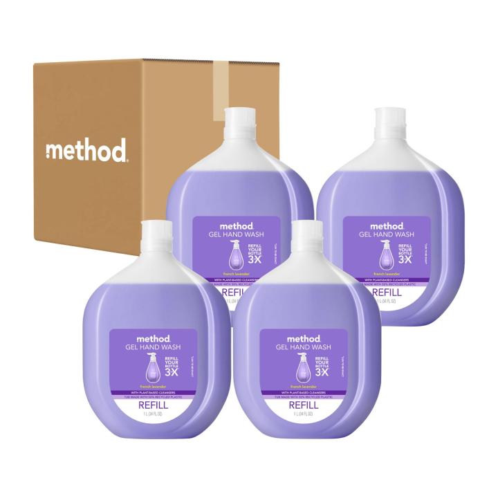 Method [Carton] Gel Hand Wash - Fresh Lavender 1L X 4 | Lazada Singapore