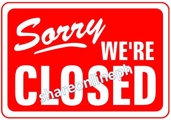 Laminated Signages | Sorry Were Closed | Sign Boards | Closed Signage ... Laminated Signages | Sorry Were Closed | Sign Boards | Closed Signage ...