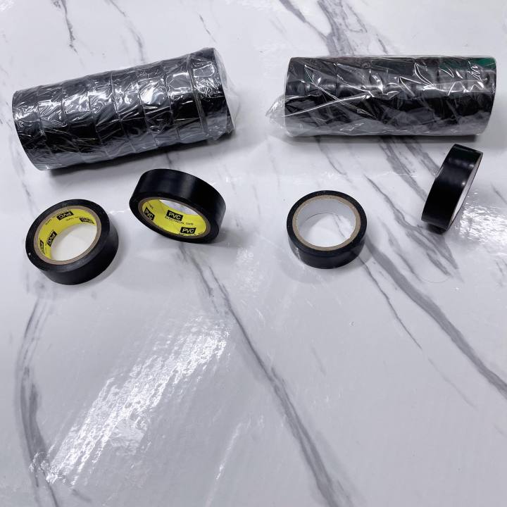(Aircond Tool) 10Pcs pvc black tape aircond copper insulation pipe ...