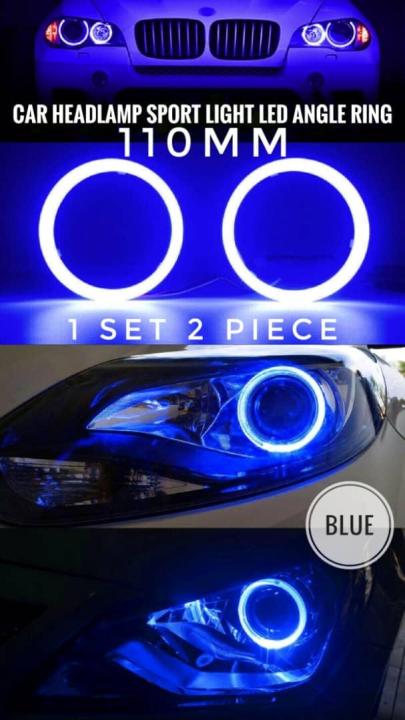2PC Car Led Sport Light Fog Light Work Light Angle Ring Fog Light Halo ...