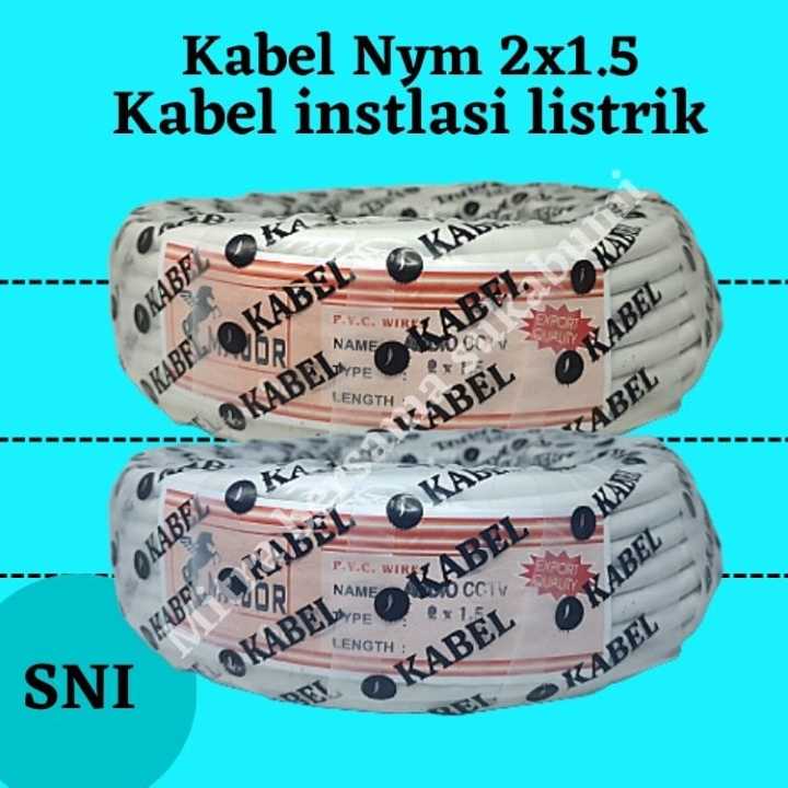 kabel nym 2x1'5 25 YARD kabel listrik kabel instalasi listrik pln ...