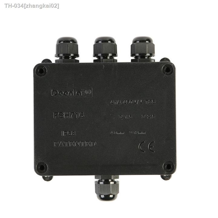 LED Waterproof Junction Box 4 Way Electrical Terminal Underground ...