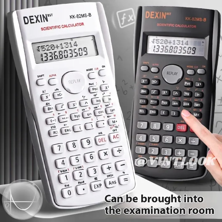 VINTLOOK Scientific Calculator for Exams with Solar Power and Slide ...