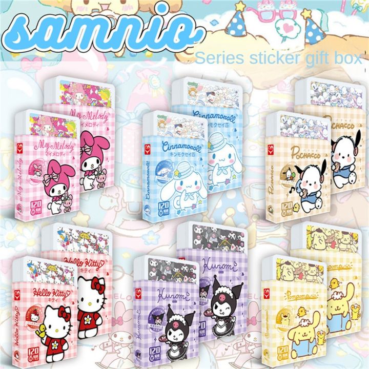 【Upstyle】120pcs Cute Waterproof Sanrio Stickers Hello Kitty Cartoon ...