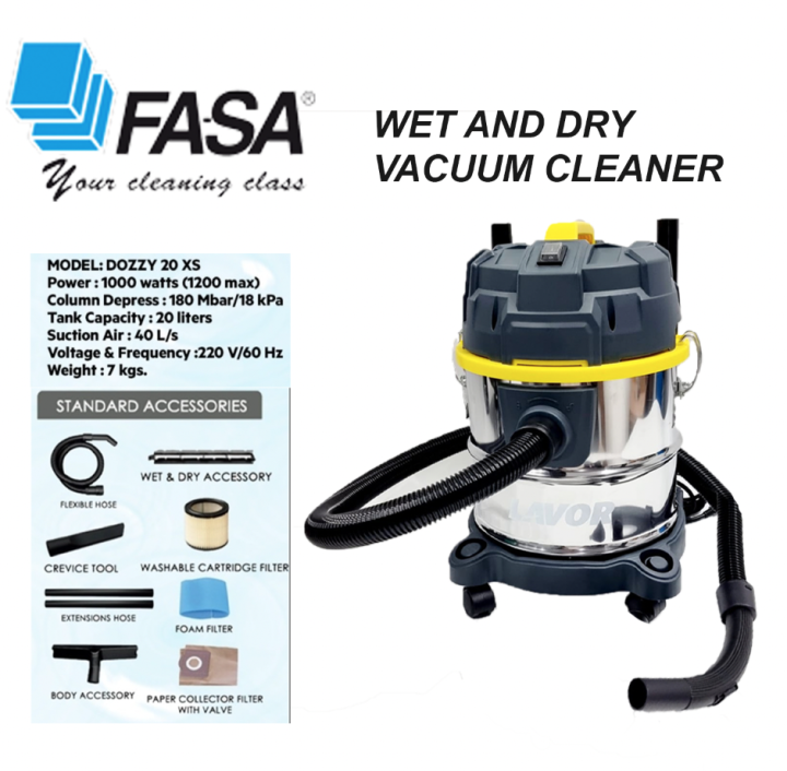 Wet and Vacuum Cleaner 20L LAVOR by FASA Vacuum Cleaner Italian Brand | Lazada PH