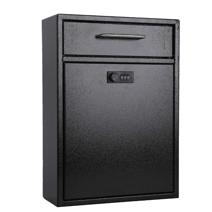 Wall-Mount Mailboxes with Combination Lock, Heavy Duty Mailbox Wall ...