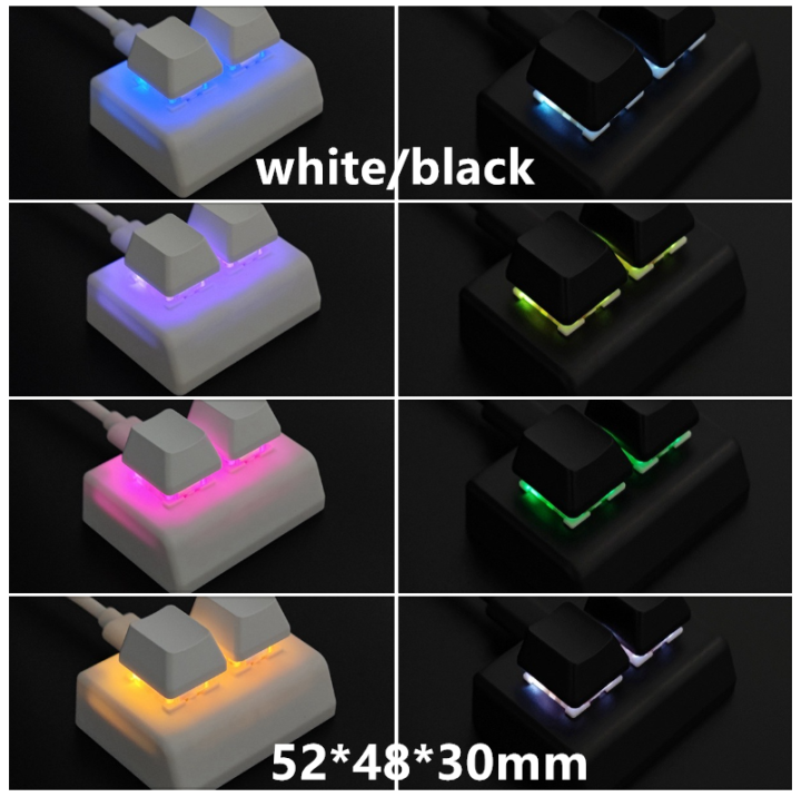 Mylh7j 2 Keys Macro Programming Keyboard Rgb Mini Keyboard Gaming Drawing Red Switch Custom