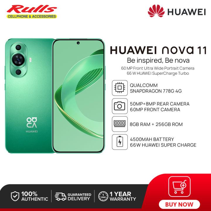 HUAWEI Nova 11 Smartphone | 8GB RAM + 256GB ROM | Snapdragon 778G | 6.7” 120Hz FHD+ OLED Display ...