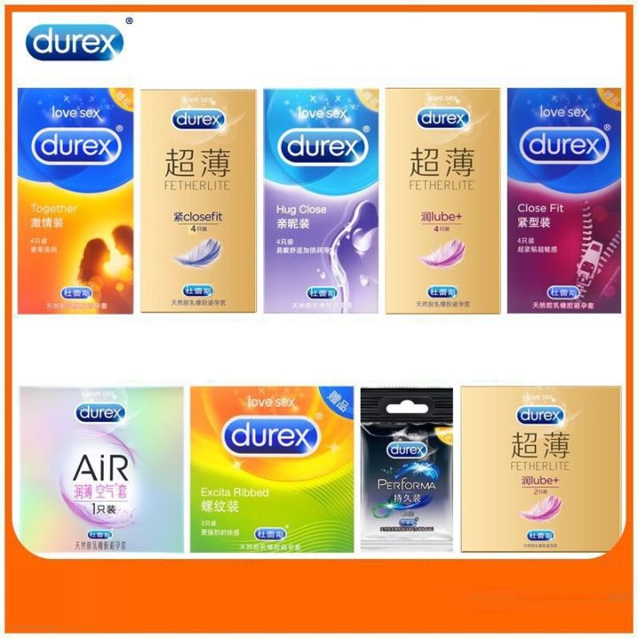 Original Durex Love Condom For Men 3s / 10s Fetherlite Lube Hyaluronic ...