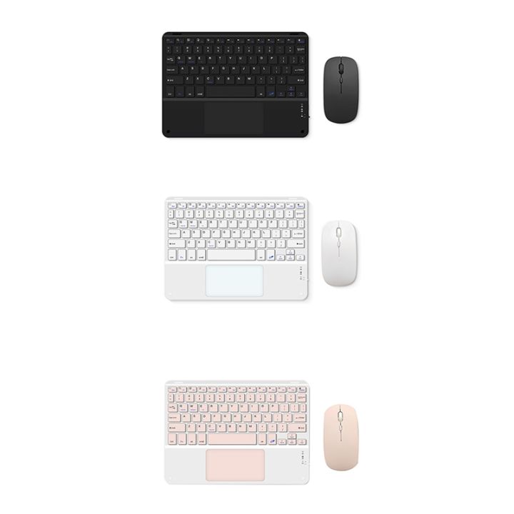 Touchpad Bluetooth Keyboard with Mouse for PC Tablet Gaming Wireless ...
