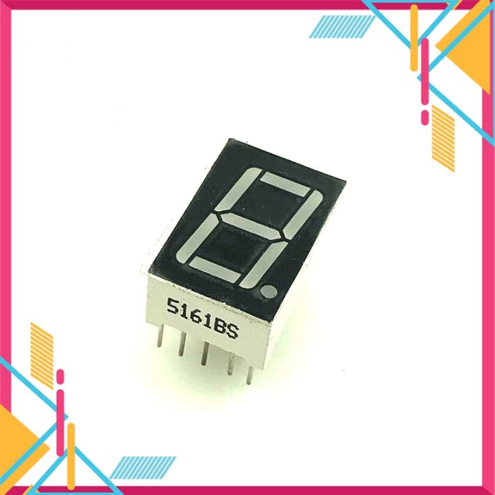 LED 7 đoạn 1-4 số chung dương 5161BS 12,6mm*19mm*8mm màu đỏ | Lazada.vn