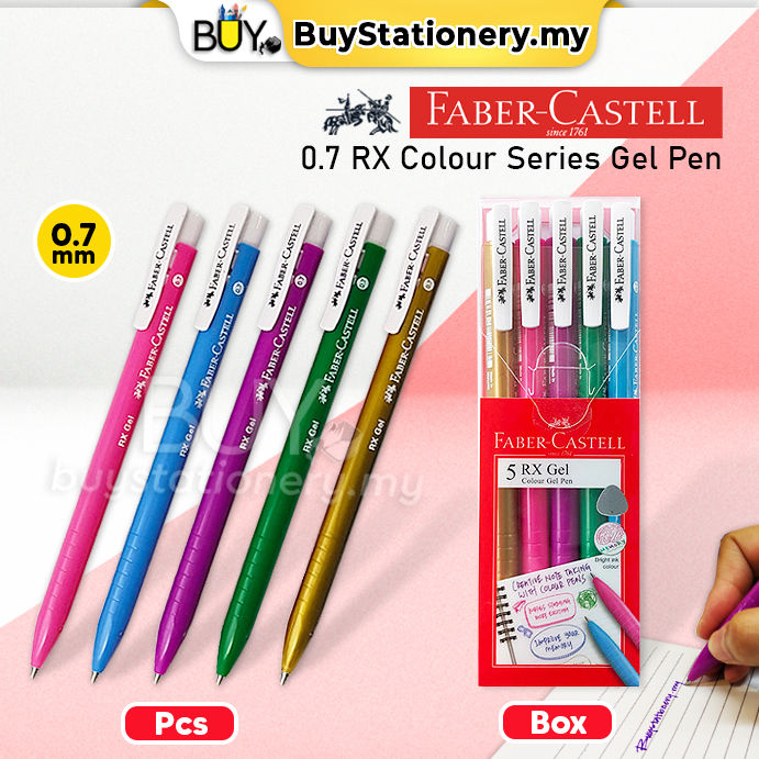 Faber Castell Pen 0.7 RX Gel Pen Colour Pen Super Smooth - (1s/Pcs ...