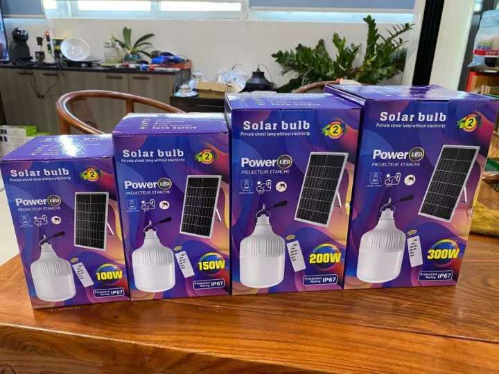 💡 New Stock 💡 Solar Panel LED Light Bulb 20W 50w 100w 300w Indoor ...