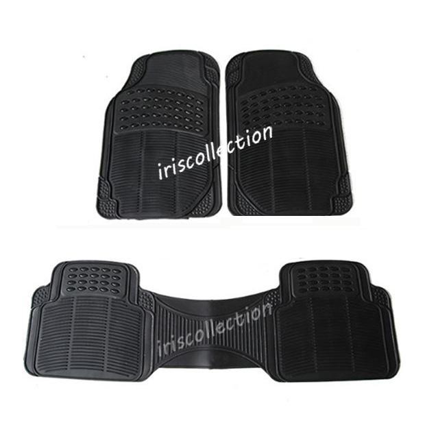 Car Mat rubber pad full set 3pcs set | Lazada PH
