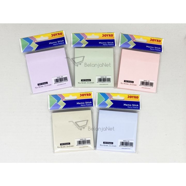 Memo Stick | Sticky Note | Kertas Memo Tempel Joyko MMS-30 75 x 75 mm | Lazada Indonesia