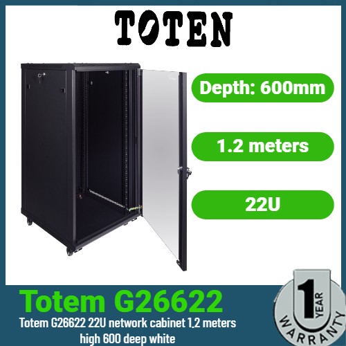 TOTEN Cabinet 22U (disassembled) 600mmW*600mmD*1200mmH Data Server Rack ...