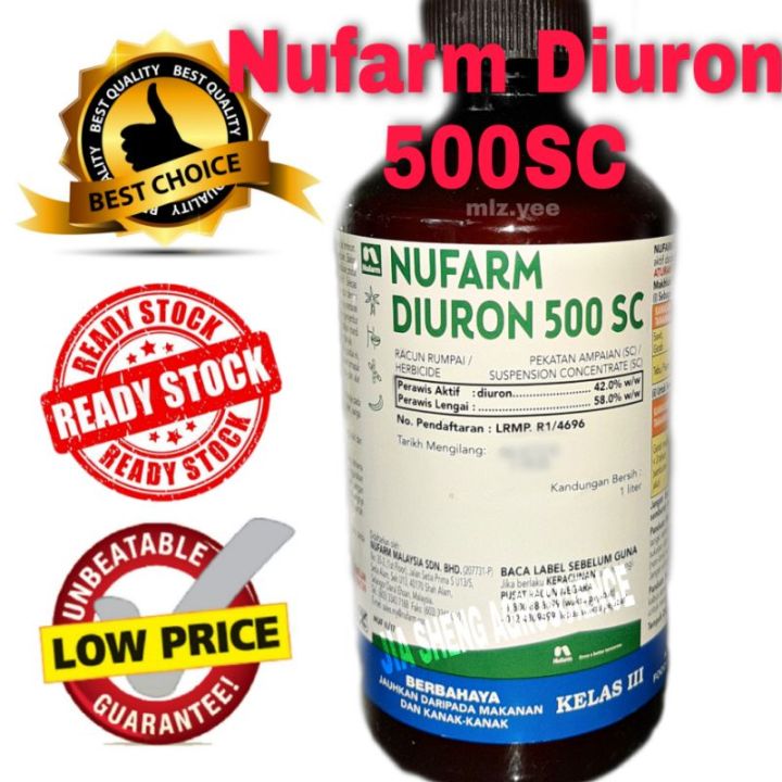 Nufarm Diuron 500SC 1Litres Racun Rumpai Herbicide Rumput Tahi Ayam ...