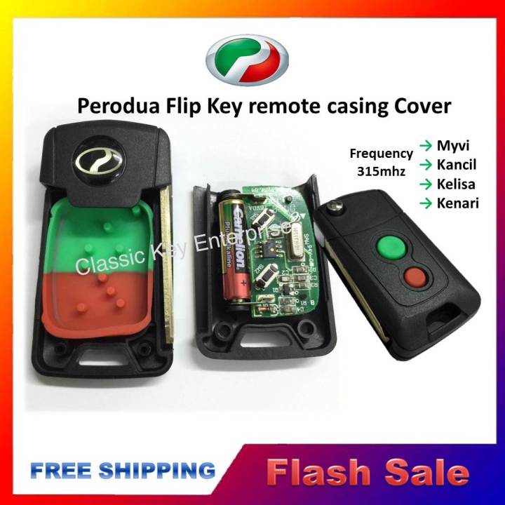 Perodua Remote flip key for Myvi Kenari Kelisa Kancil with IC Board and ...