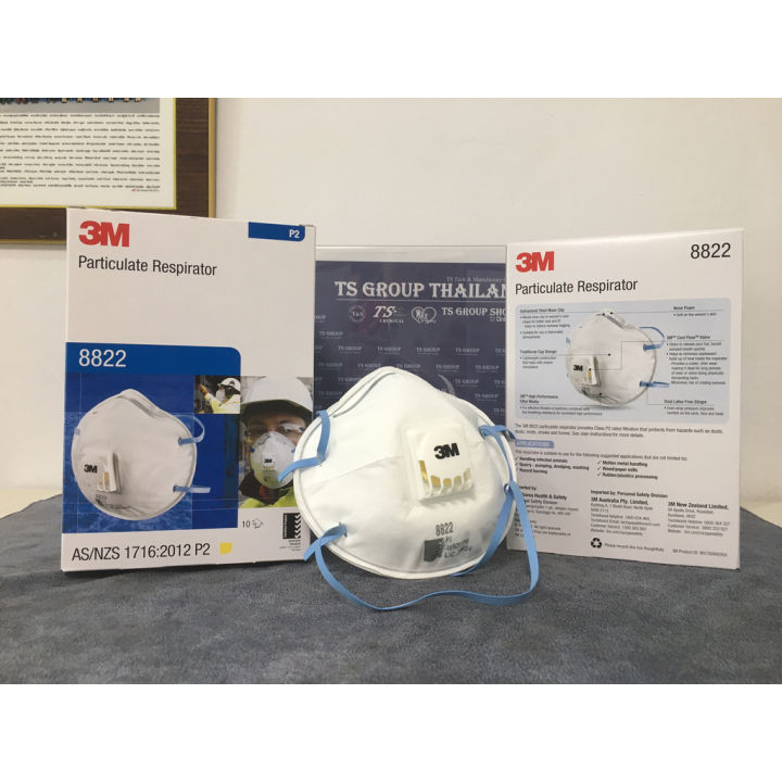 โปรโมชั่น+++ (1ชิ้น) 3M 8822 หน้ากากป้องกันฝุ่น และสารเคมี ชนิดมี วาล์ว รับประกันของแท้ สินค้า ...
